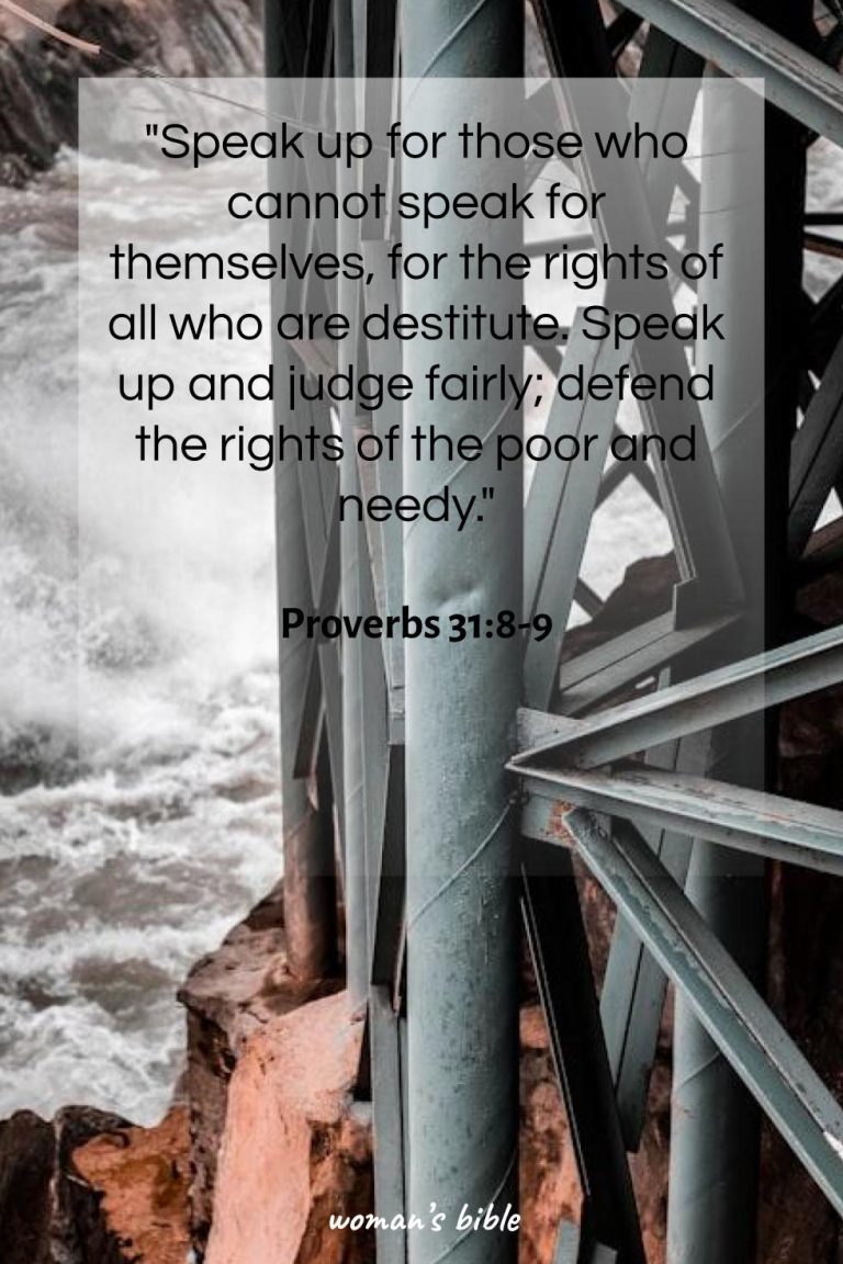 Today's Verse for Woman - Proverbs 31:8-9, Thursday, September 25th ...